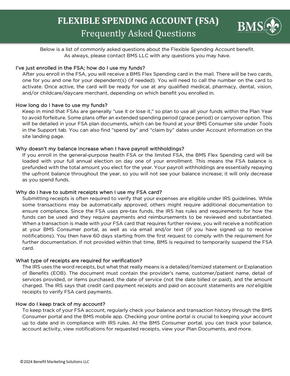 Frequently Asked Questions - Benefit Marketing Solutions